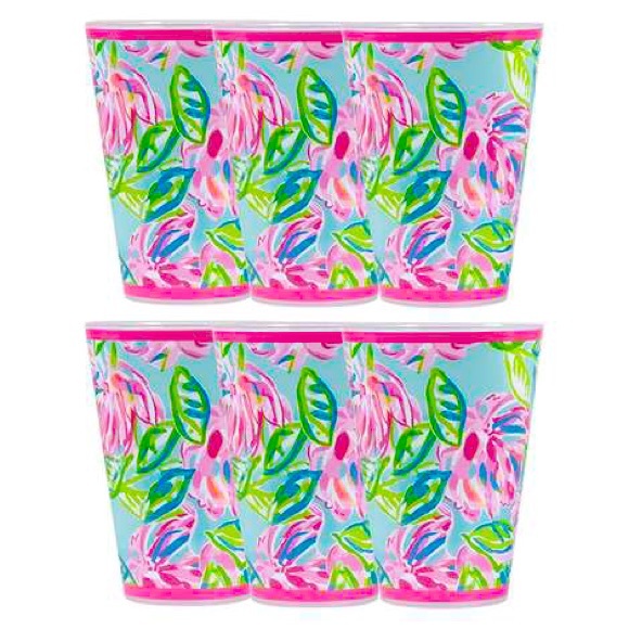 Lilly Pulitzer | Party Supplies | Lilly Pulitzer Set Of Six Pool Cups ...